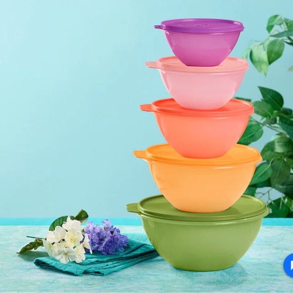 Tupperware | Kitchen | Tupperware Classic 5 Pc Wonderlier Bowl Set ...